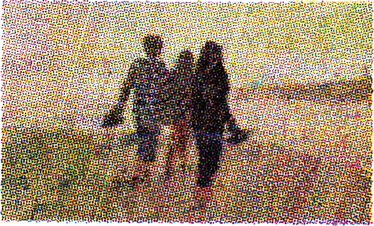 ‘Beach’ detail from an image made by ‘The Human Printer’ – ~ Talking ...